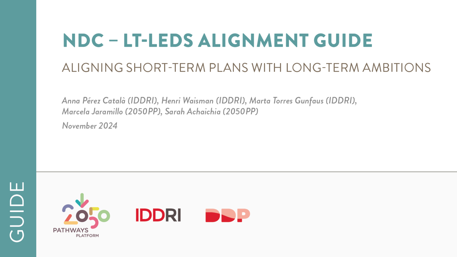 NDC – LT-LEDS alignment guide: Aligning short-term plans with long-term ...